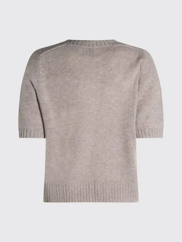ALLUDE Ribbed Knit Sweater - Kaki