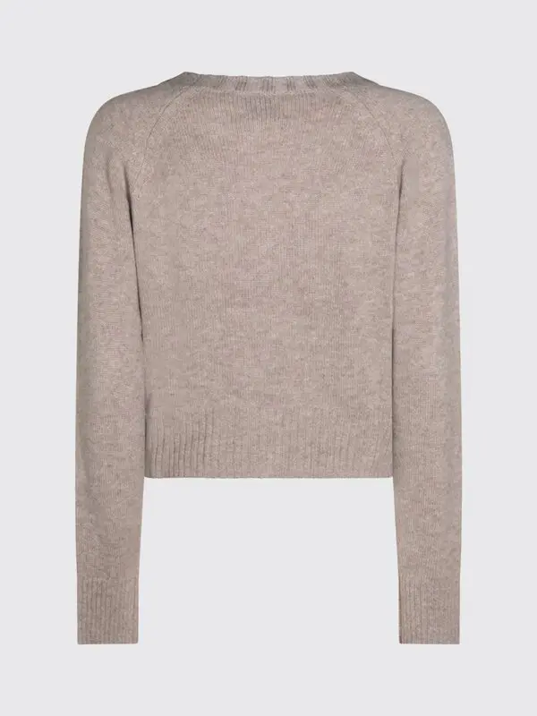 ALLUDE V-neck Button-front Cardigan - Grey