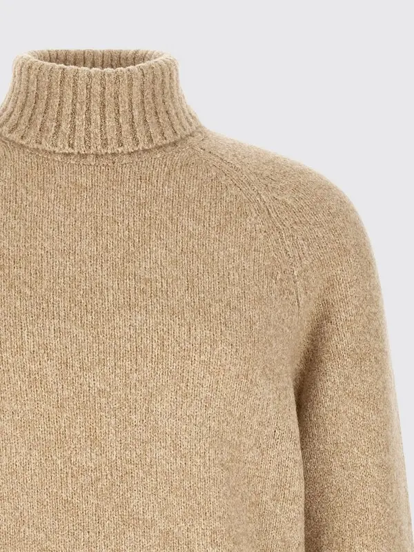 Brunello Cucinelli Silk, Cashmere, And Wool Turtleneck Sweater With Ribbed Edges