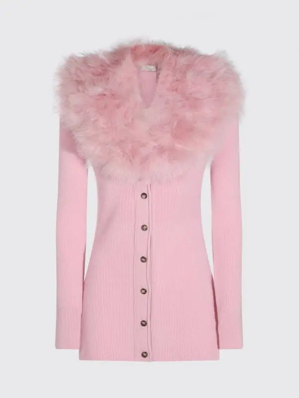 Blumarine Feather Trimmed Cardigan