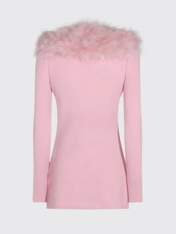 Blumarine Feather Trimmed Cardigan
