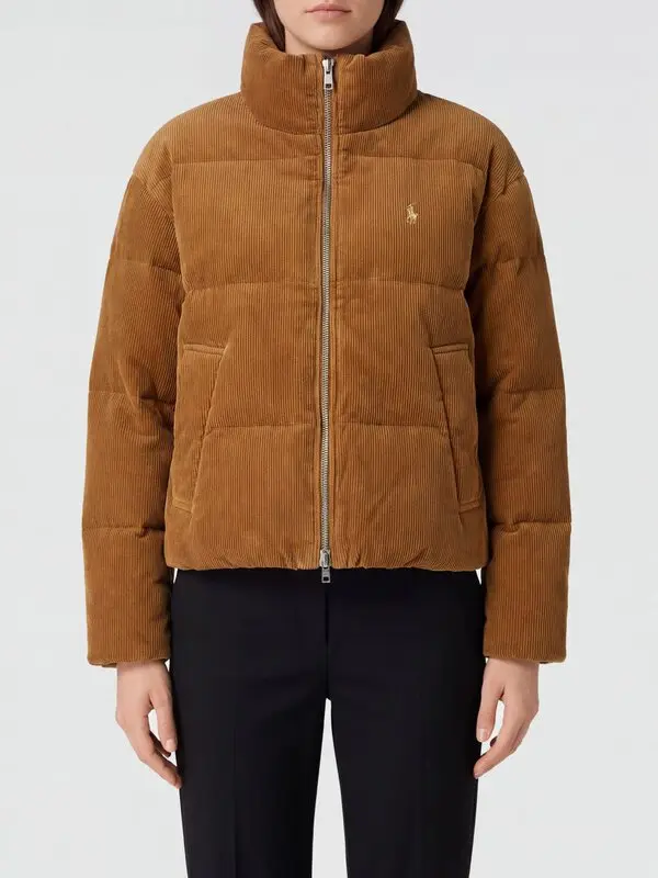 Polo Ralph Lauren Corduroy Puffer Jacket - Brown