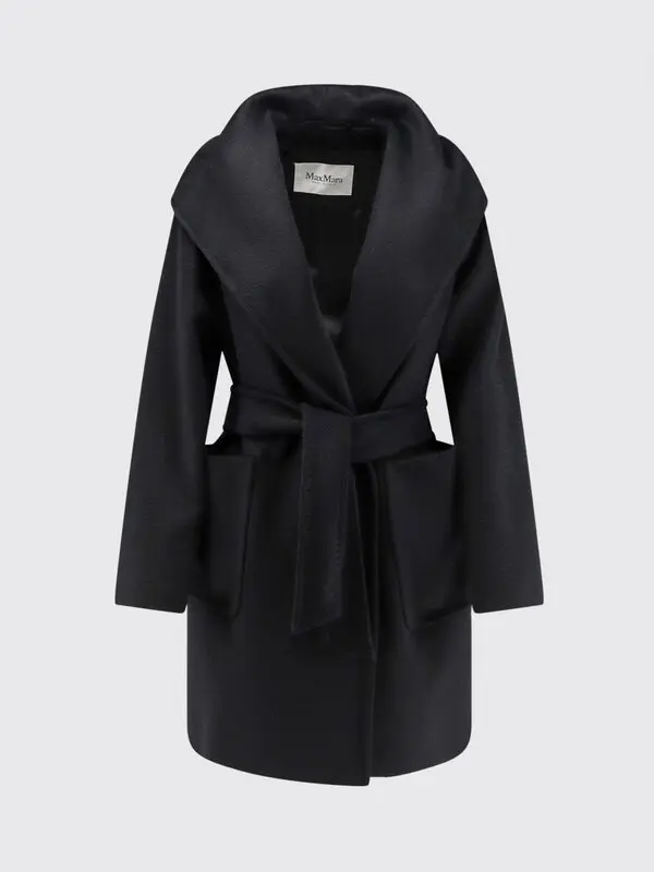 Max Mara Wool Robe Coat - Black