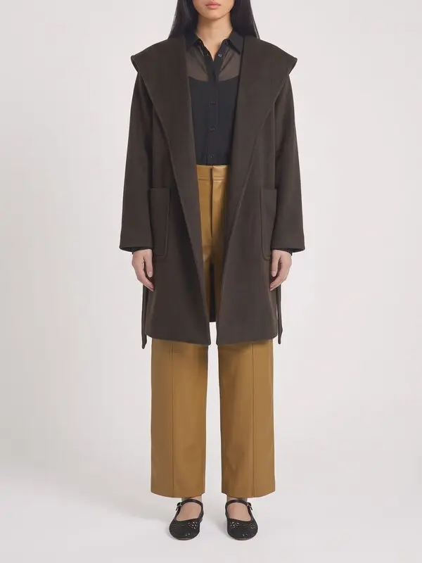 Max Mara Wool Robe Coat - Brown