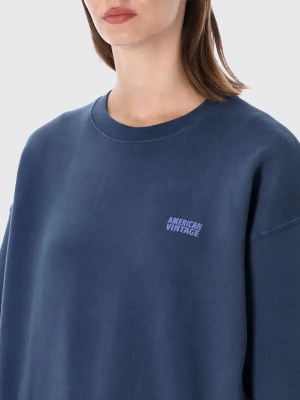 American Vintage Relaxed Fit Cotton Crewneck Sweatshirt