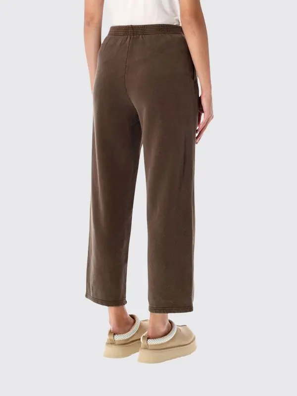 American Vintage Straight-leg Cotton Jogging Trousers With Elastic Waist And Drawstring