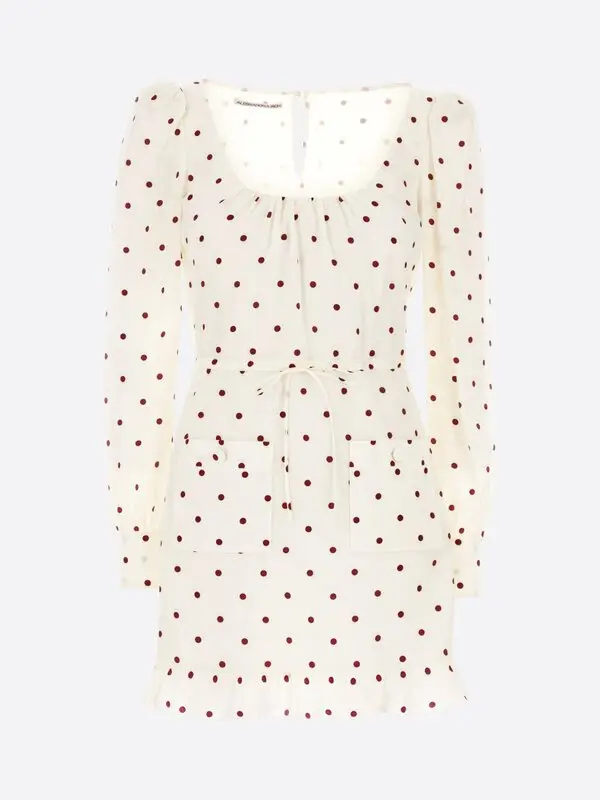 Alessandra Rich Polka Dot Dress