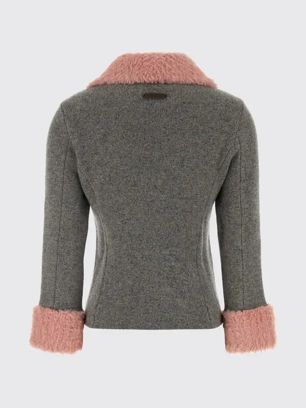 Moschino Knitted Fur Trimmed Sweater
