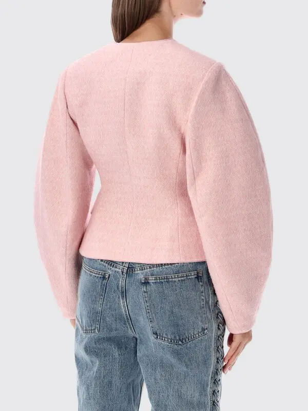 ROTATE BY BIRGER CHRISTENSEN Cropped Jacket With Statement Sleeves