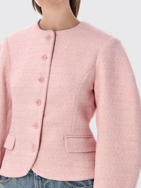ROTATE BY BIRGER CHRISTENSEN Cropped Jacket With Statement Sleeves