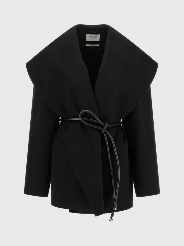 Sportmax Belted Shawl Collar Jacket - Black
