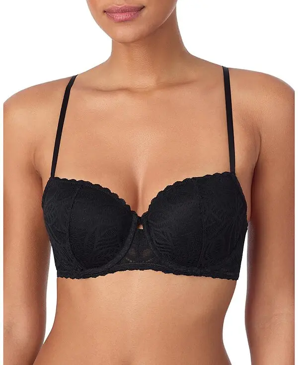 Dkny Deco Lace Balconette Bra - Black