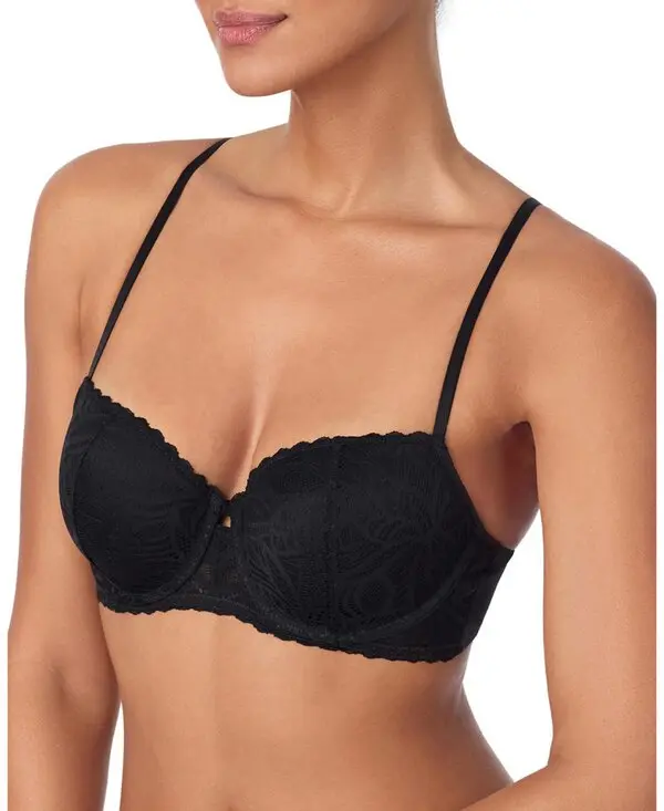 Dkny Deco Lace Balconette Bra - Black