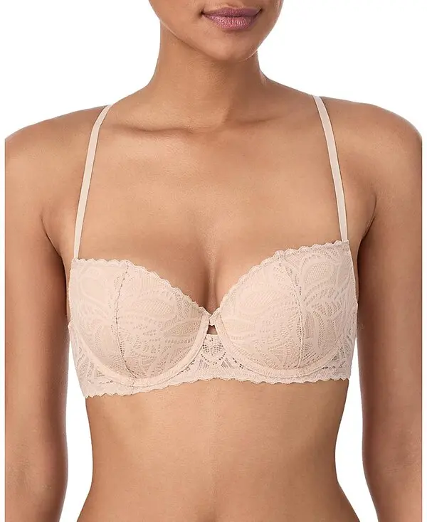 Dkny Deco Lace Balconette Bra - Cashmere