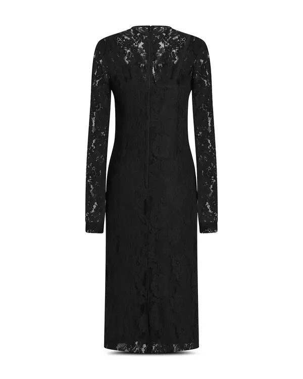 Dolce & Gabbana Lace Long Sleeve Midi Dress