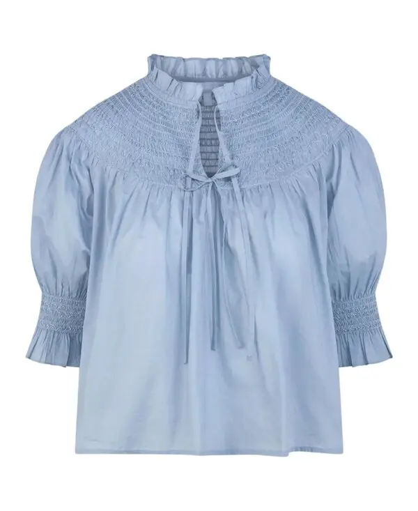 Hill House Home Zinnia Top - Dusty Blue
