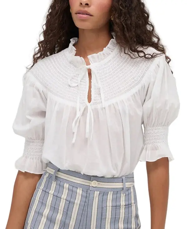 Hill House Home Zinnia Top - White