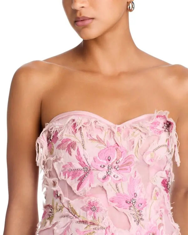 LoveShackFancy Sommaire Embellished Mini Dress