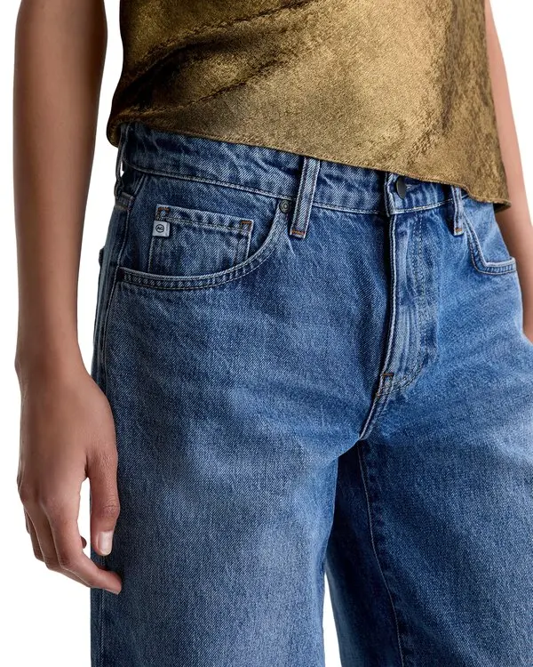 Ag Adria Mid Rise Wide Leg Jeans