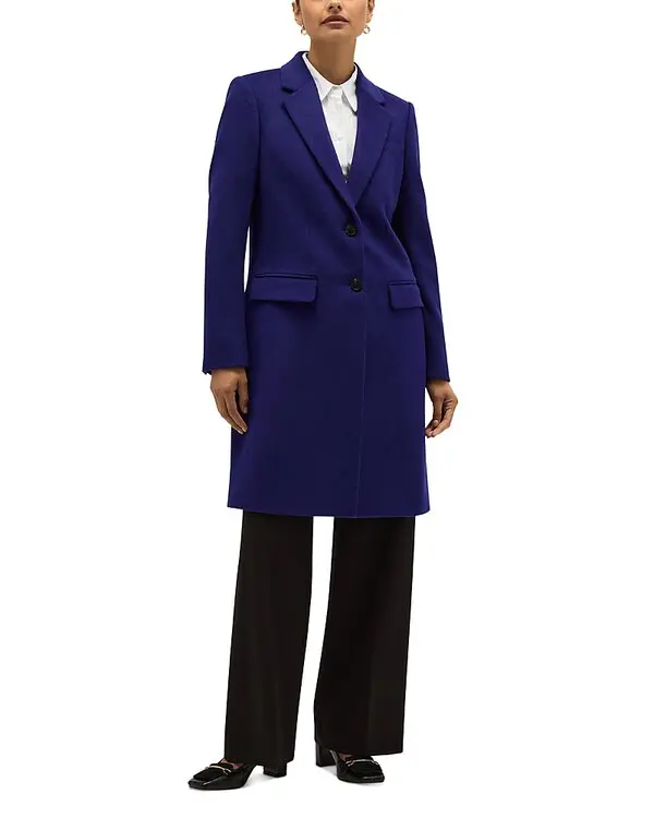 HOBBS LONDON Cavendish Wool Coat - Violet Blue