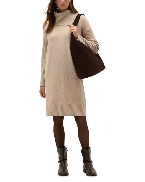 HOBBS LONDON Irene Wool Blend Knitted Dress