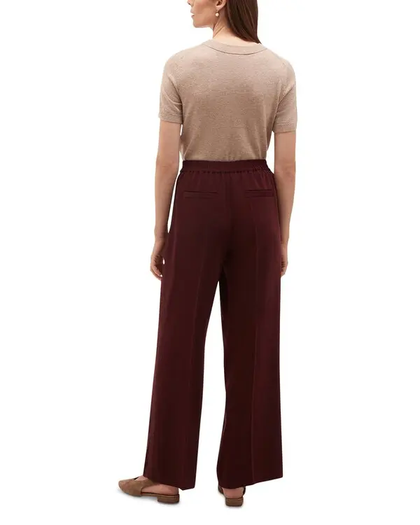 HOBBS LONDON Hadley Mid Rise Wide Leg Trousers