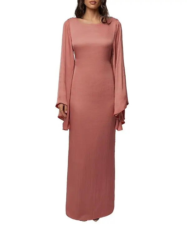 JLUXLABEL Soft Current Maxi Dress - Peach