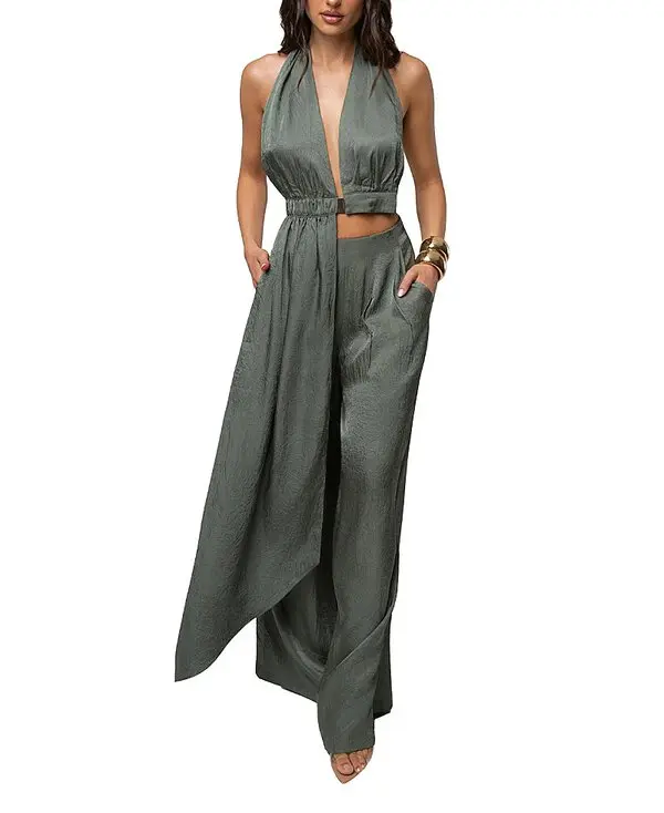 JLUXLABEL Sundown Open Back Top - Seafoam