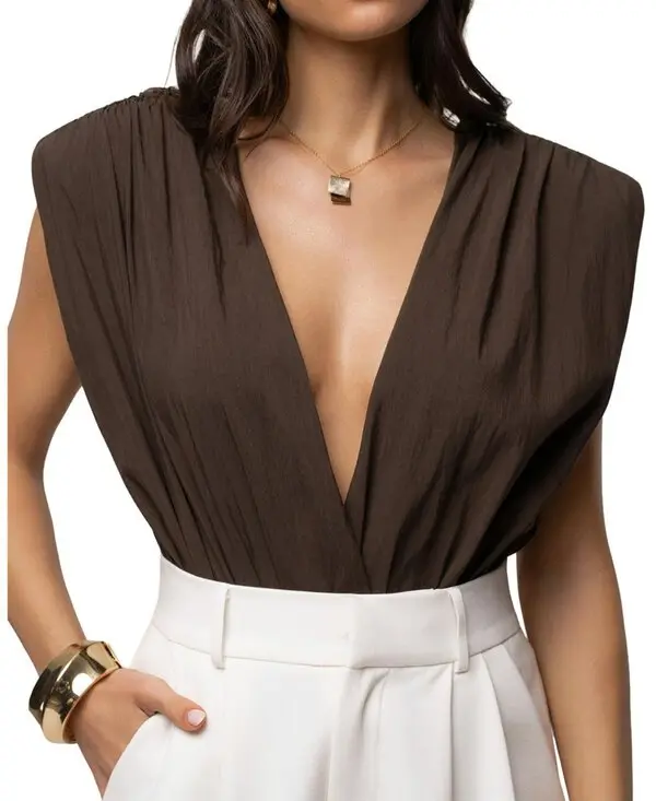 JLUXLABEL Solar Drift Bodysuit - Brown