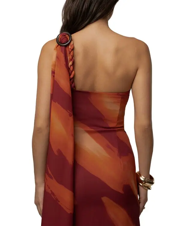 JLUXLABEL Gallery Night Maxi Dress - Crimson Dusk