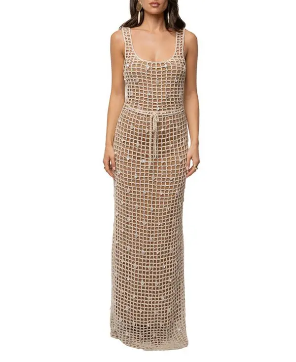 JLUXLABEL Pearl Shore Crochet Skirt