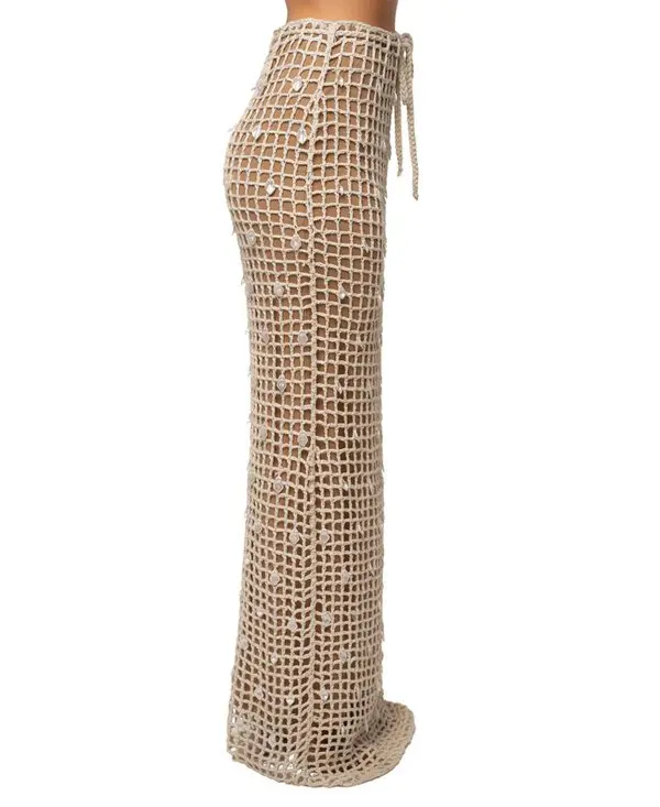 JLUXLABEL Pearl Shore Crochet Skirt