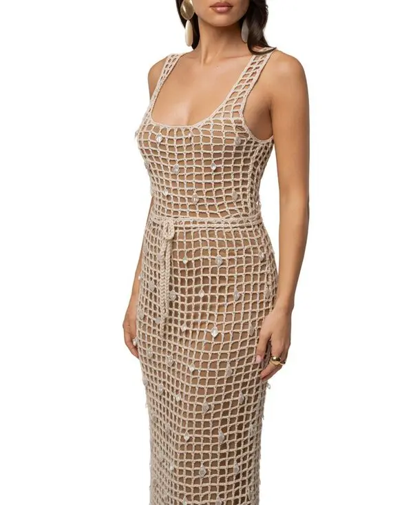 JLUXLABEL Pearl Shore Crochet Skirt