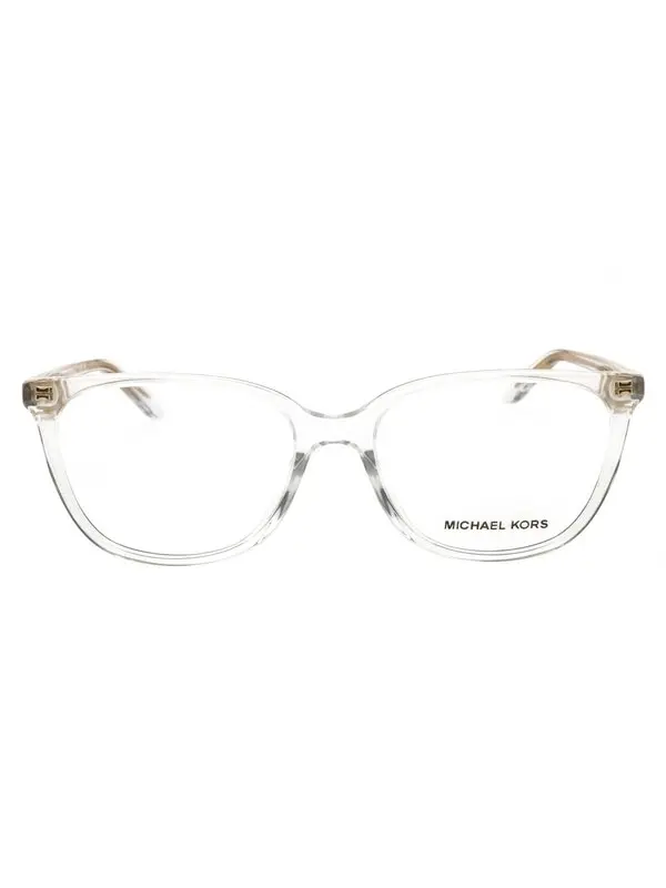 Michael Kors Oval Acetate Eyeglasses - Clear/clear Demo Lens