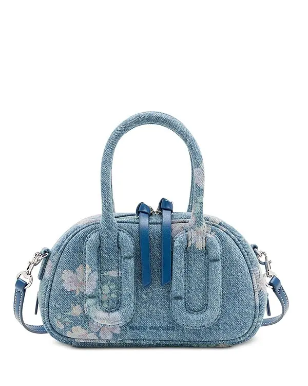 Marc Jacobs Babe Mini Denim Top Handle Bag - Indigo Multi