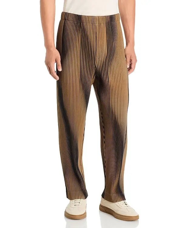 Issey Miyake Blend Of Lights Banded Slim Fit Pants - Brown
