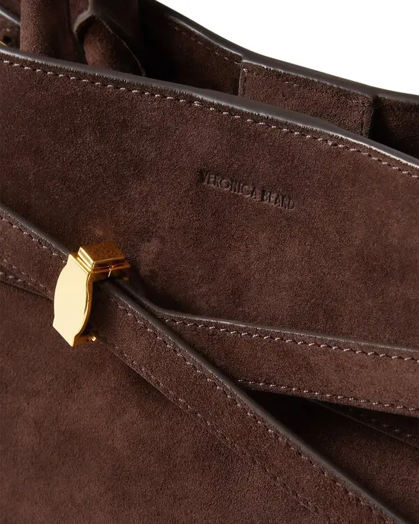 Veronica Beard Suede Satchel With Top Handle