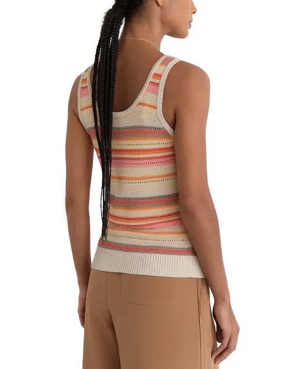 REISS Miriam Knitted Openwork Vest