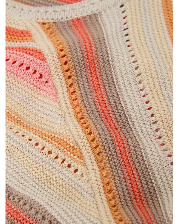 REISS Miriam Knitted Openwork Vest