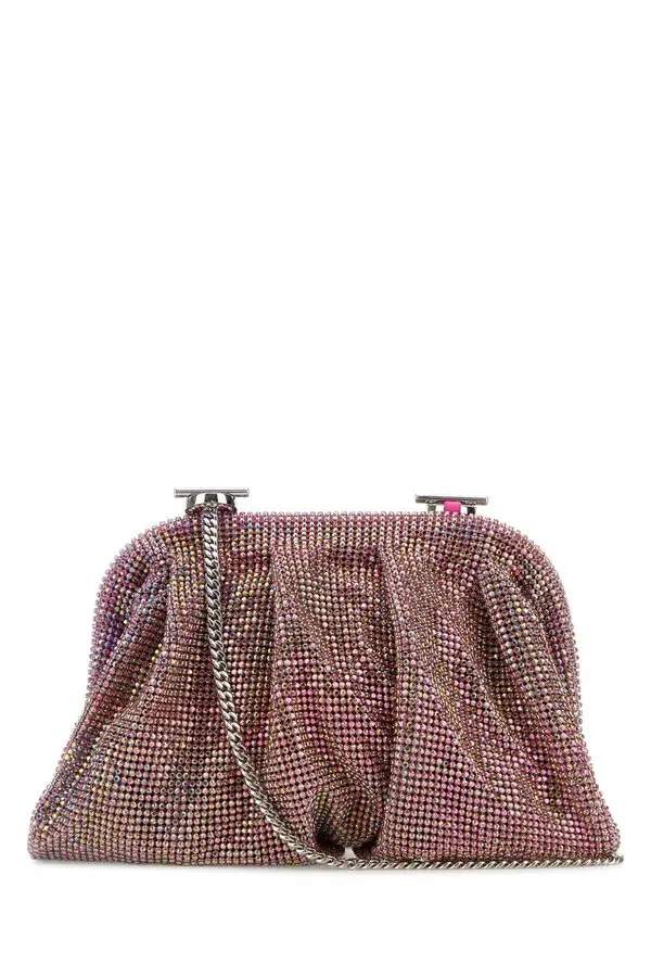 Benedetta Bruzziches Embellished Small Venus Mini Clutch Bag - Pink