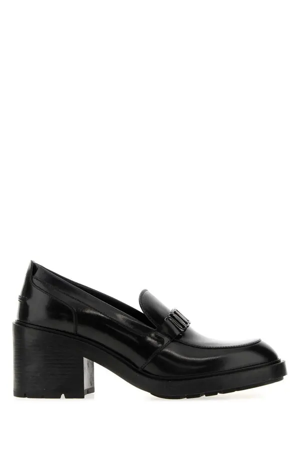 FERRAGAMO Marla Leather Pumps With 5.5 Cm Heel - Black