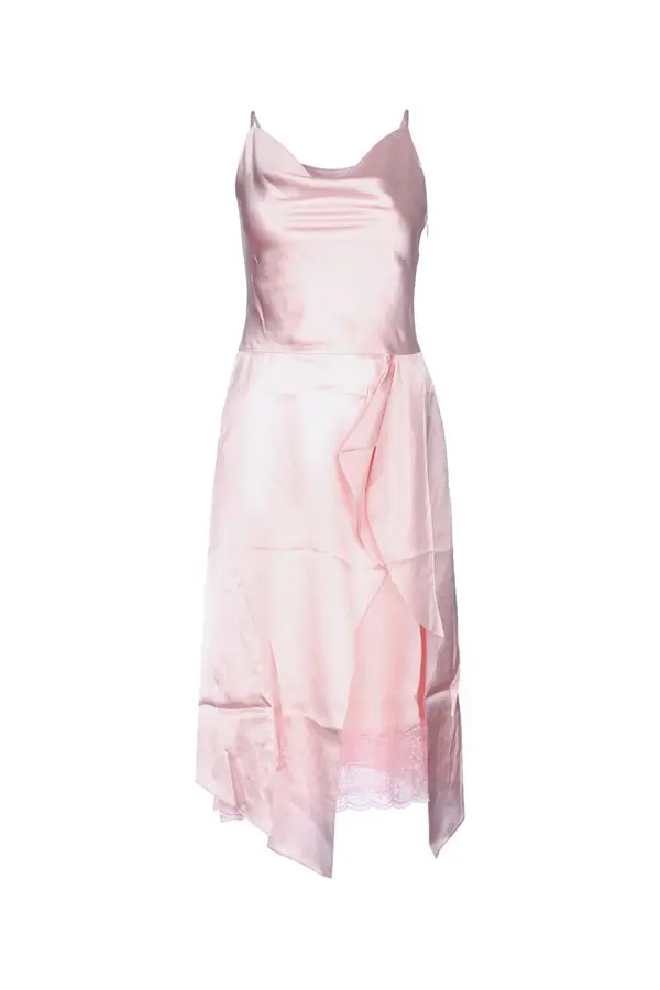 Acne Studios Contrast-trim Mini Dress - Lightpink