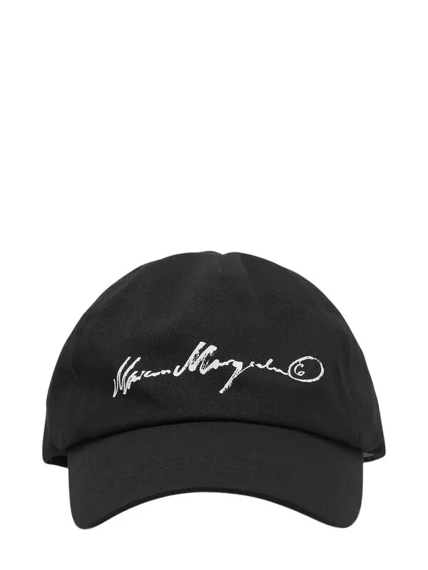 MAISON MARGIELA Graphic Logo Baseball Cap - Black