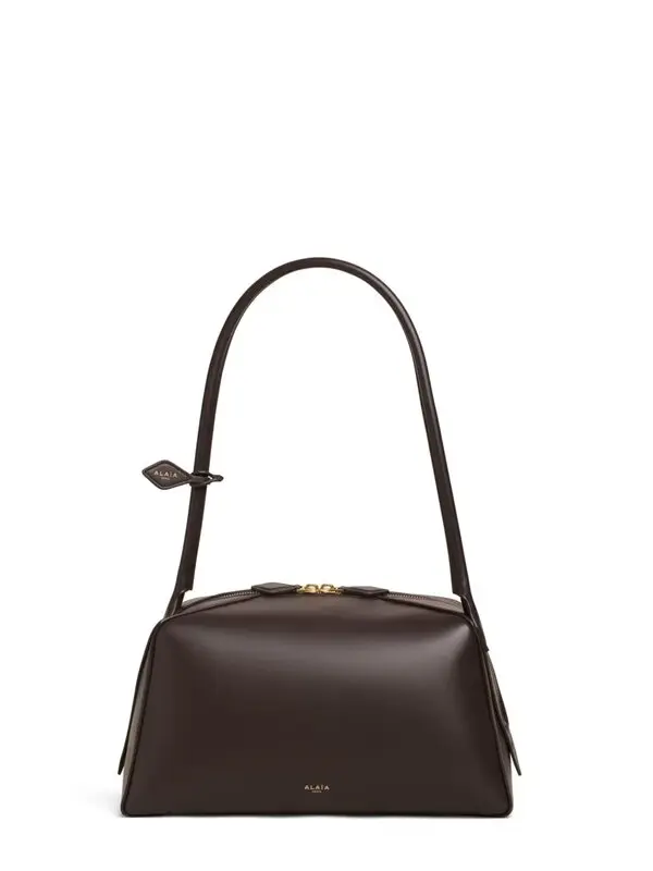 Alaïa Structured Leather Top-handle Bag - Brown