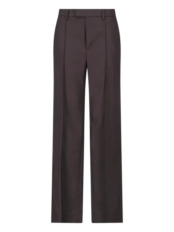 NILI LOTAN High-waist Wide-leg Trousers - Brown