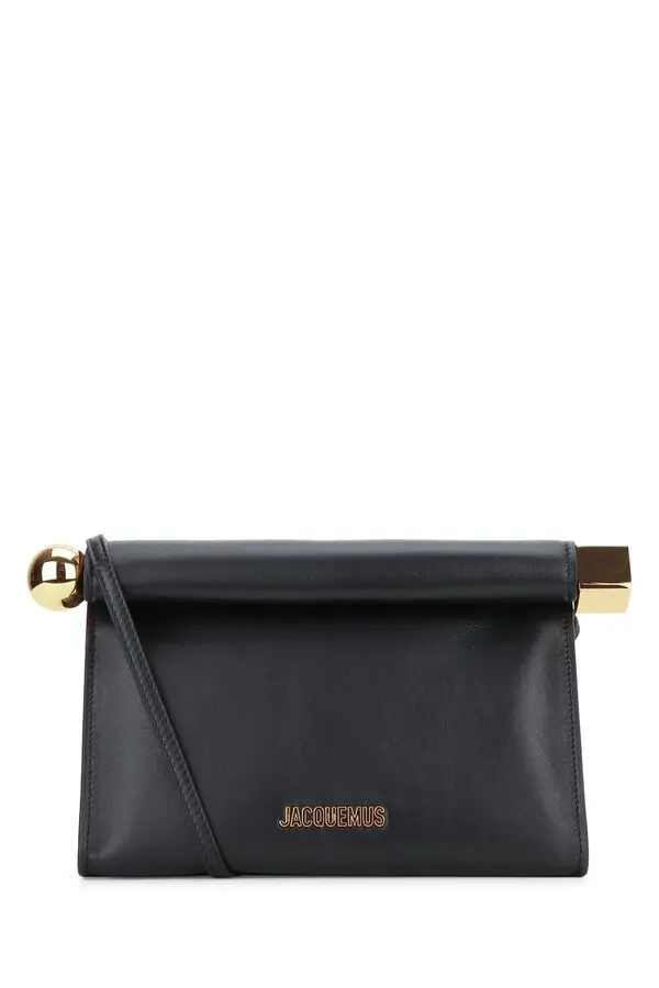 Jacquemus Le Sac Rond Carré Mini Handbag - Black
