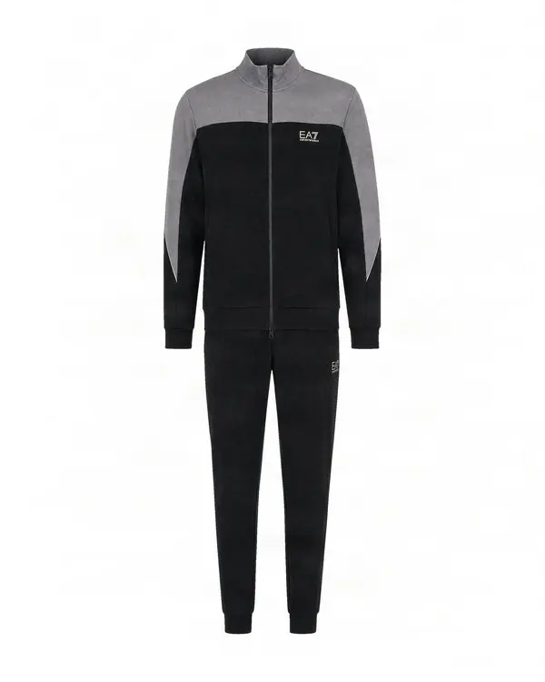 EA7 S Zip-up Track Jacket And Jogger Set - Black Beauty