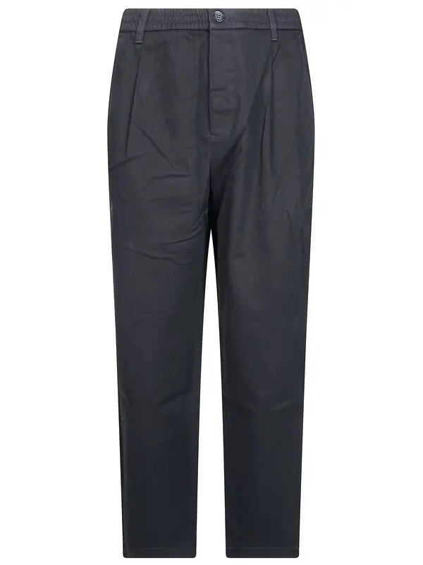 Maison Kitsuné Elasticated Pleated Pants - Nero