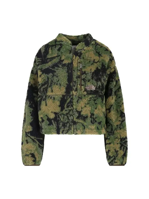 The North Face Printed Fleece Zip-up Jacket - Green