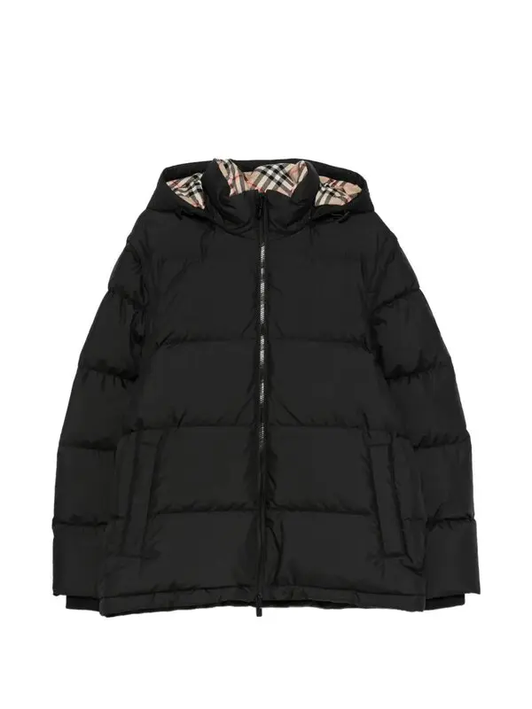 Burberry Down Jacket With Removable Hood And Sleeves
